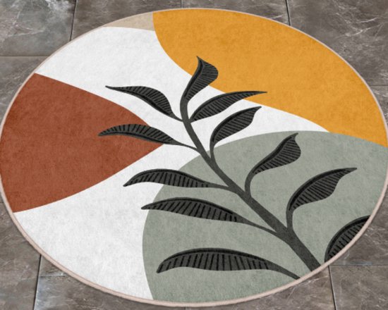 Badmat antislip rond Ø100 cm - Wc mat - Toiletmat - Antislip Douchemat ...