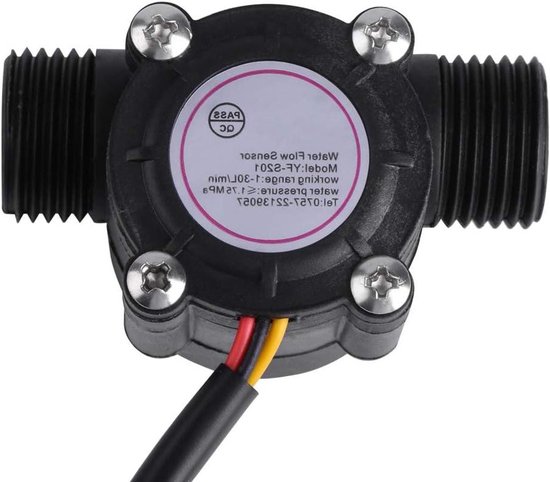 High Precision Dn15 G1/2 Flow Sensor - Hall Effect Flow Meter 1-30L/min | bol