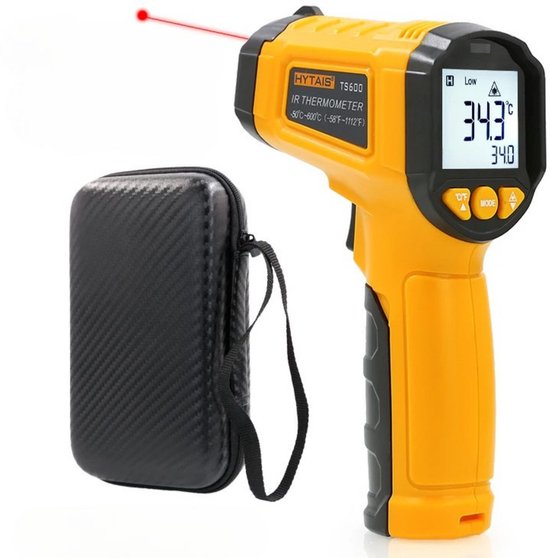 Digitale Infrarood Thermometer - Bereik -50 t/m +600 °C - IR ...