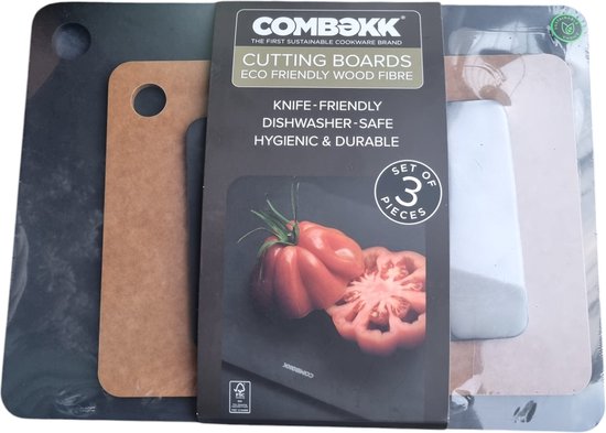 ComBekk Snijplanken set - Recycled Paper Cutting Board - 3 stuks | bol