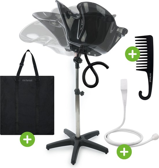 Professionele Mobiele Wasbak Kapper + Uitgebreide Accessoireset ...
