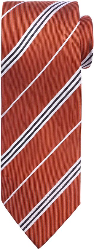 Suitable Stropdas Zijde Streep Rood - Streep - Heren das | bol