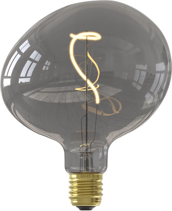 Calex Pebble LED Lamp - E27 - Filament - Titanium - Warm Wit Licht - Dimbaar | bol