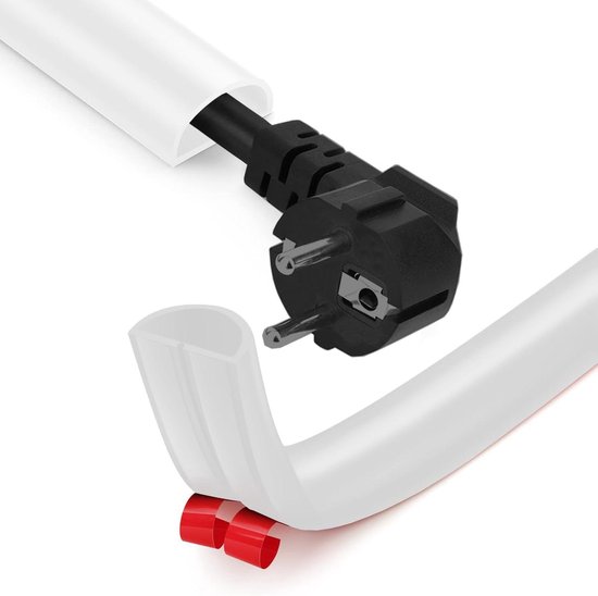 Flexibele kabelgoot zelfklevend - kabelbescherming vloer - 2 meter ...