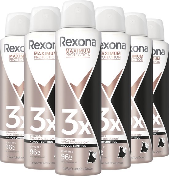 Rexona Women Maximum Protection Anti-Transpirant Spray - Invisible - 6 ...