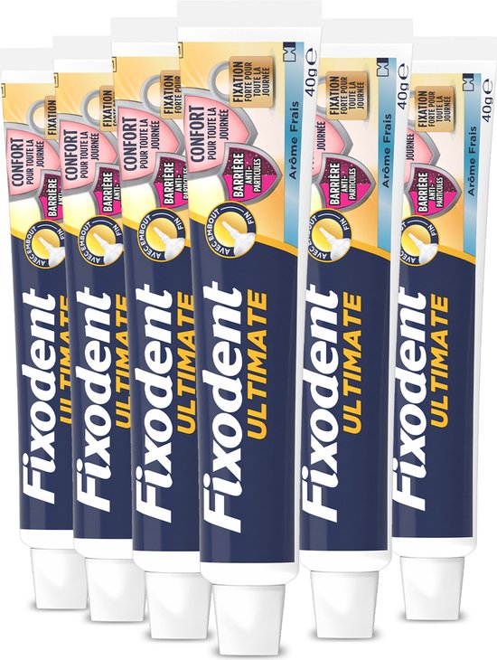 Fixodent Ultimate Kleefpasta - Fris - Precisiepunt - 6 x 40 gram | bol