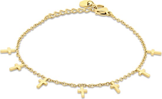 CO88 Collection - 8CB-91350 - schakelarmband vrouwen met kruizen ...