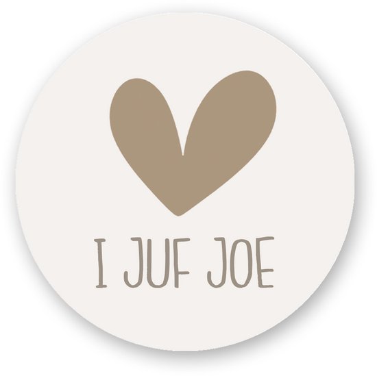 10x Sluitsticker - I JUF JOE - voor de juffrouw - Sluitstickers Pimp ...