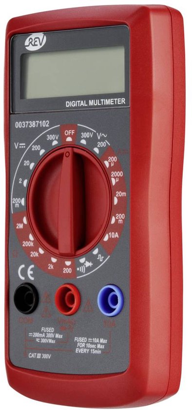 REV Digital Multimeter Digitaal CAT III | bol