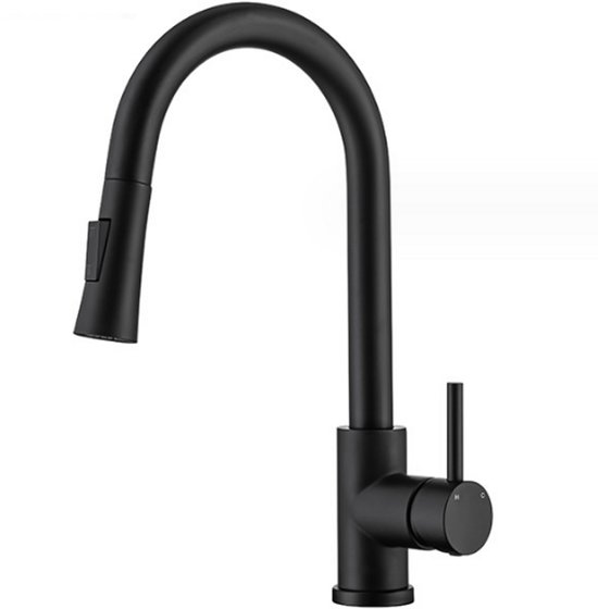 Moderne Zwarte Keukenkraan – Uittrekbare Sproeikop & 360° Draaibaar – Stijlvol &... | bol