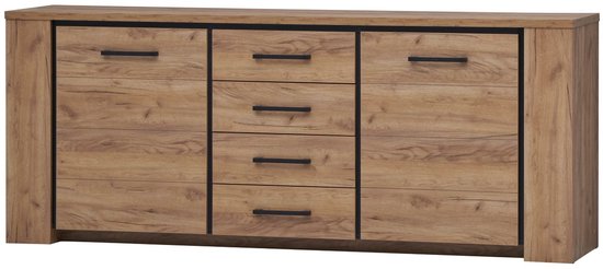Belfurn - buffet-dressoir Elio 220cm in franse eik | bol