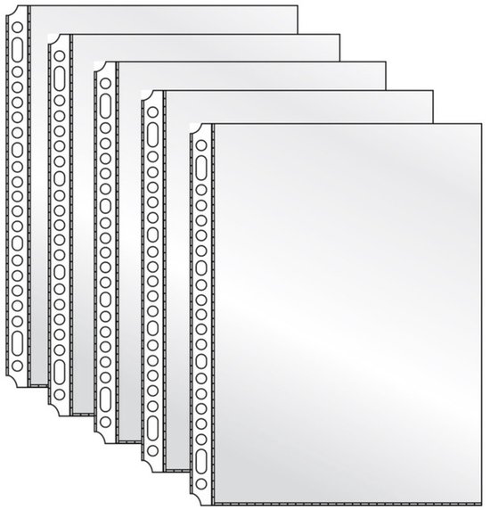 Showtassen/insteekhoezen - 100x - transparant - A4 formaat - 23 gaats ...