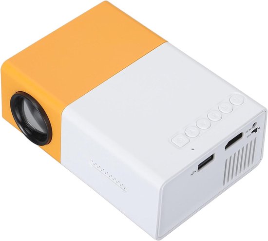 Draagbare LED-projector met 1920x1080P resolutie, meerdere poorten ...