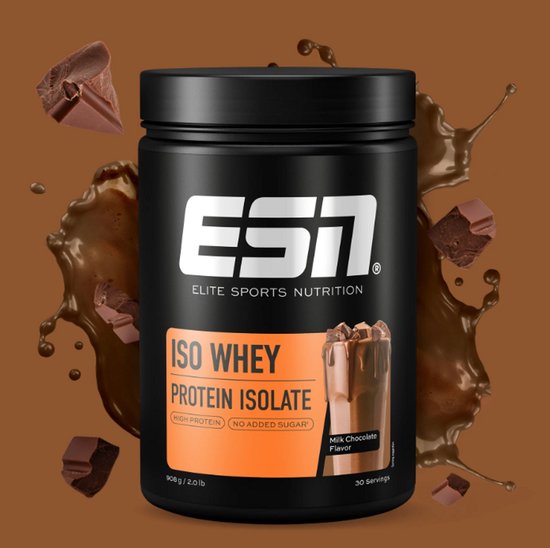 ESN Iso Whey Protein Isolate, Milk Chocolate, 908 g | bol