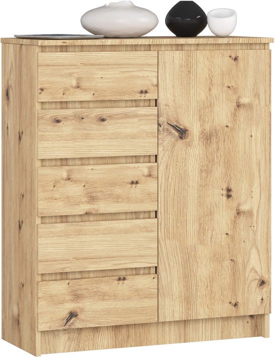 Kommode K80 met 5 Lades en 1 Deur / AKORD Furniture Factory / Artisan ...