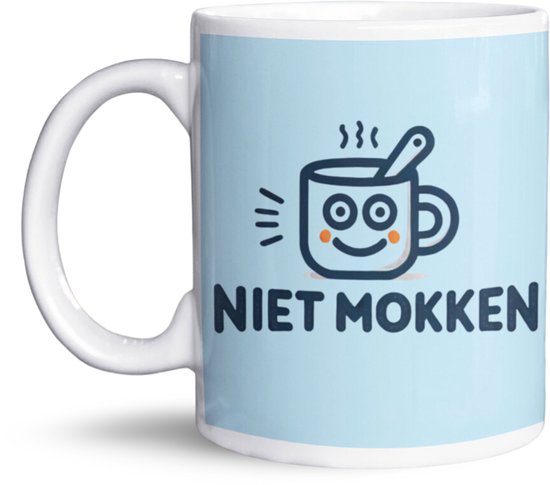 NietMokken.nl – Niet Mokken Mok – Grappige Koffiemok met Niet Mokken Design – Perfect... | bol