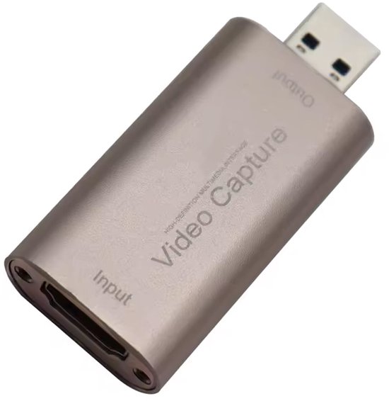 USB Capture Card - HDMI naar USB 2.0 - 1080p@30Hz - Rose/Gold | bol