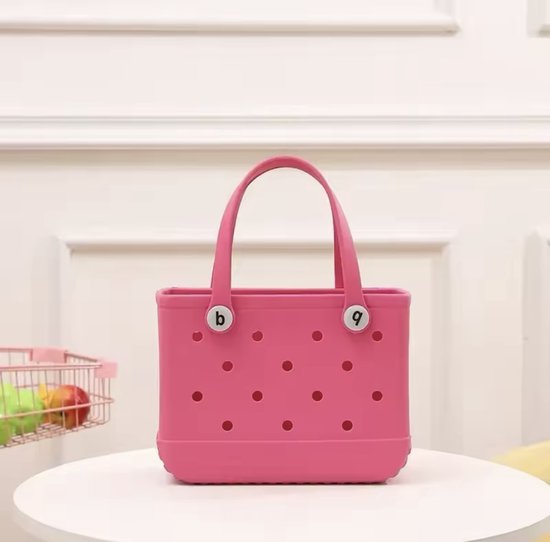 Crocs Tas - Schoudertas - 27 cm - Crocs look - Roze - Standtas ...