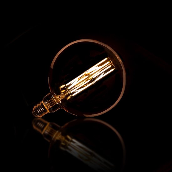 Giga Meubel LED Filament Bol - Ø15cm - Amber Glas | bol