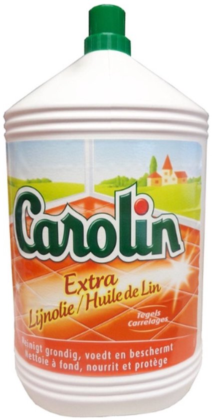 Carolin vloerreiniger extra lijnolie, fles van 5 l | bol