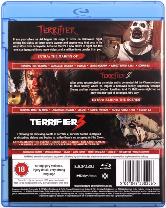 Terrifier 3 [3xBlu-Ray] (Blu-ray), Alexa Blair Robertson | Dvd's | bol