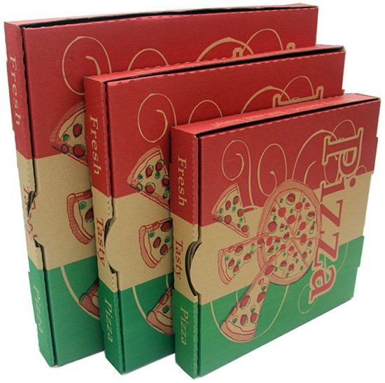 Pizzadozen 24 x 24 x 4 cm | 50 stuks | bol
