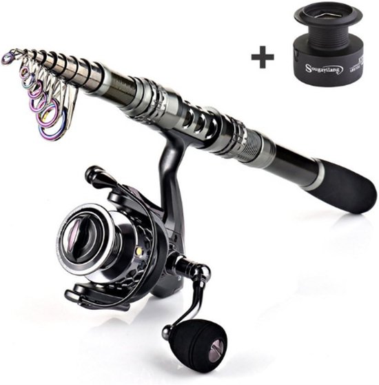Telescoop Hengelset - Inklapbare Hengel - Spinning Reel - Voor ...