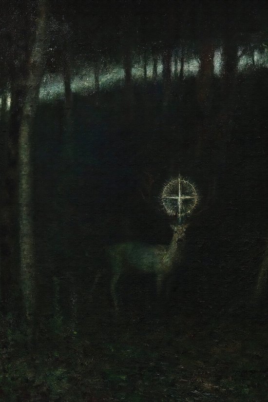 Franz von Stuck - The Vision of Saint Hubert - De Visie van Sint Hubert ...