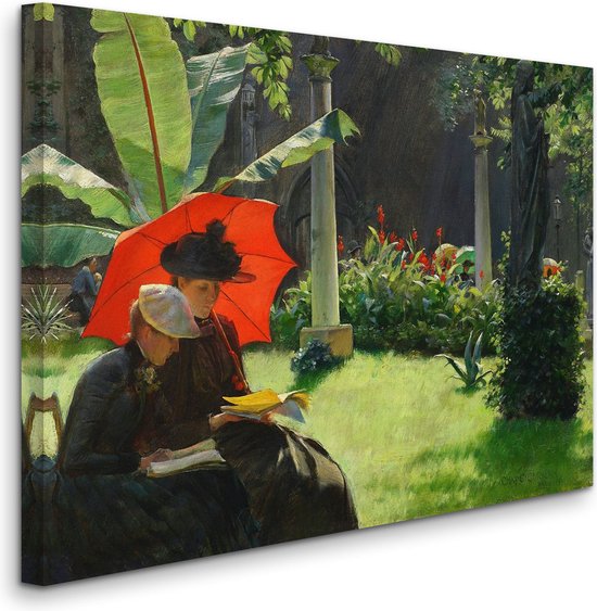 Charles Courtney Curran - Afternoon in the Cluny Garden, Paris - Middag ...