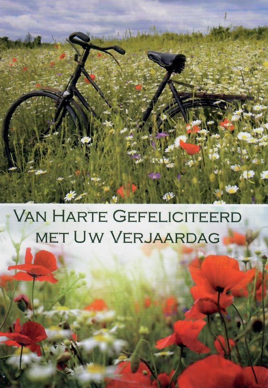 Wenskaart | 10 stuks |Van harte gefeliciteerd met uw verjaardag | bol