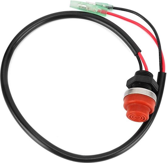 Motor Kill Switch - Round Push Button Keyless Switch - ABS 45cm Wire ...