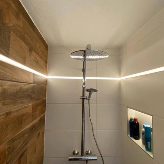 RexTech Led strips - Douche verlichting badkamer - Helder wit licht - 2 ...