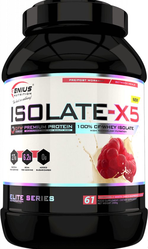 Isolate-X5 (2000g) White Choco-Raspberry | bol