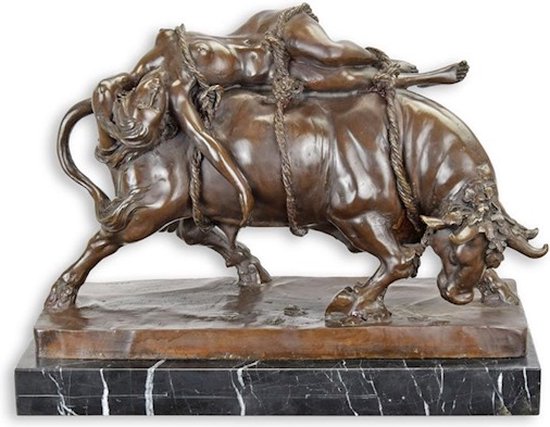 Europa en de Stier - Bronzen Beeld - Kunst Decoratie - Brons Sculptuur - Mythologie -... | bol