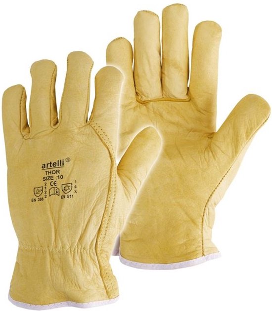 Artelli koude-isolerende handschoen Pro-Thor leder Maat 10 | bol