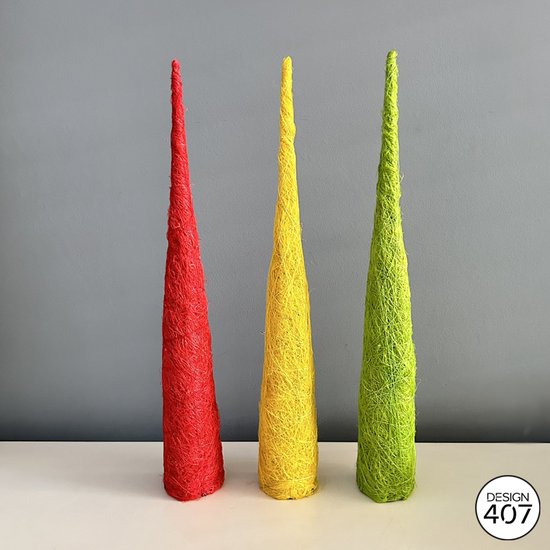 Design407 - Kegels Rood Geel Groen - 3 stuks - 35 cm - Carnaval ...