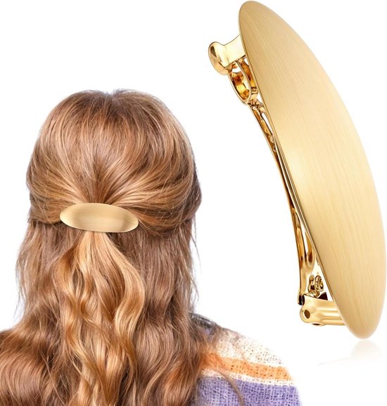 Ovale haarspeld - 75 cm - Gouden haarclip - Vintage - Elegante Franse ...