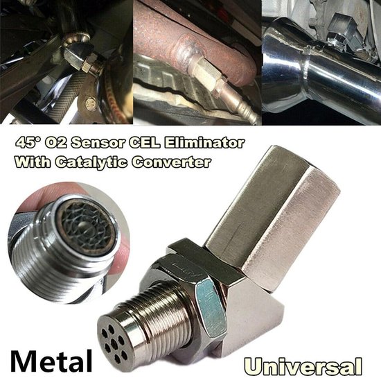 45 ° Schuine Zuurstof Sensor Adapter Extender Spacer M18x1.5 Draad ...