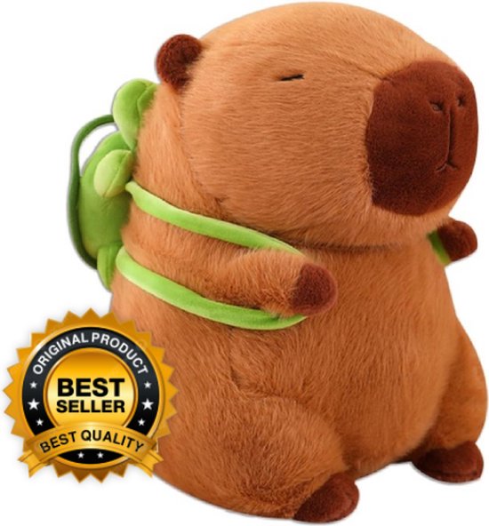Capybara met Rugzak Pluche Knuffel 26 cm - Grote Capibara Rugtas ...