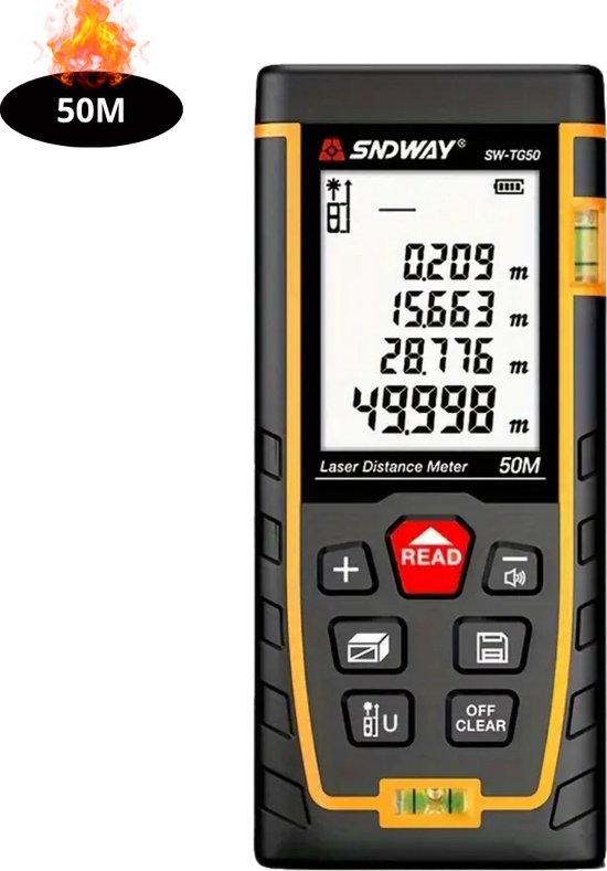 Nivard Laserafstandsmeter - Laser - Afstandsmeter - Afstandmeter ...