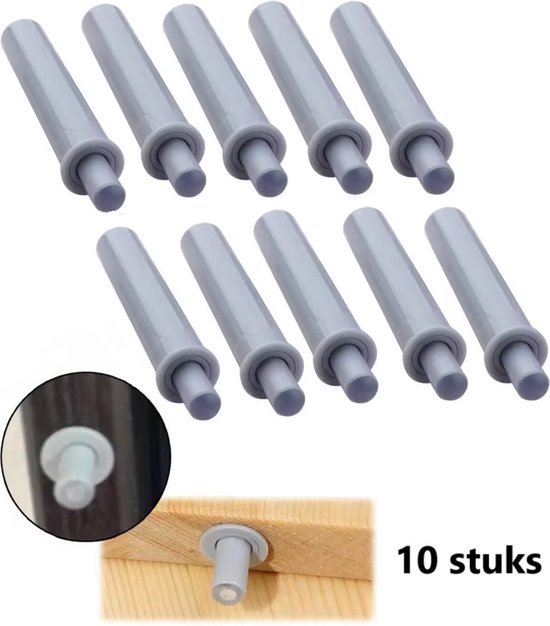 TLVX 10 stuks Ronde inbouw Soft Close Deurdempers Grijs – Ladekast ...