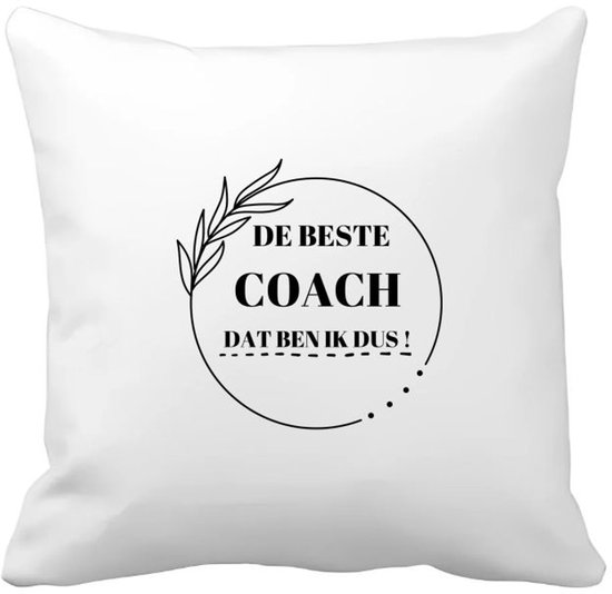 Akyol - de beste coach dat ben ik dus Kussen hoes - Coach - beste coach ...