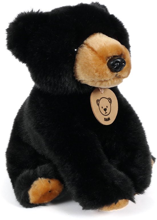 PIA Soft Toys - Beer (Sam) - zwart - 20 cm | bol