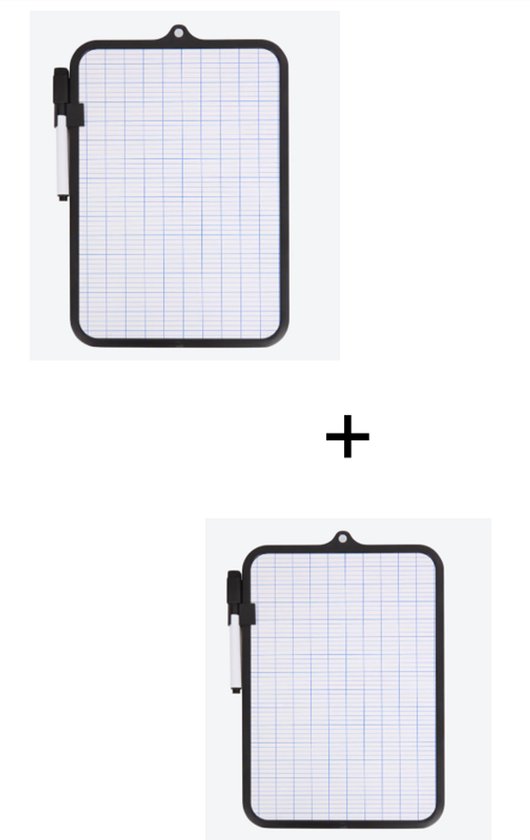 Mini Whiteboard - Inclusief marker en wisser -Whiteboard klein ...