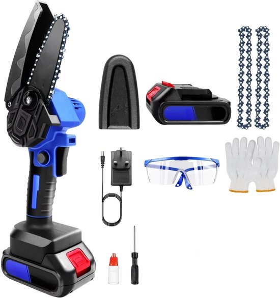 Mini Kettingzaag 10cm - Draadloze Elektrische Zaag - Borstelloos ...
