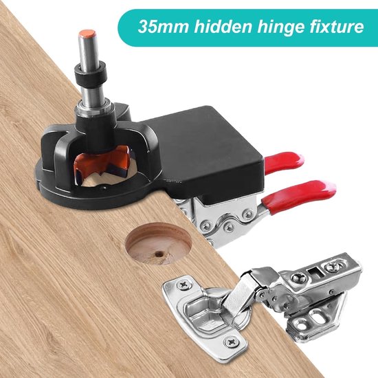 Scharnier boormal 35 mm - precisie voor houten meubels - 1 stuk | bol