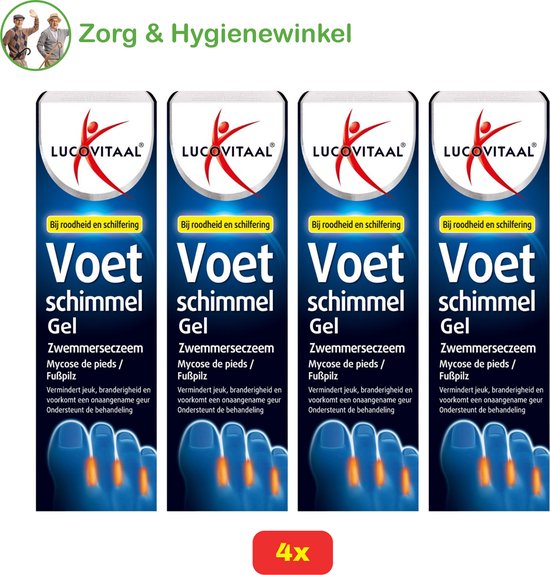 4x - Lucovitaal Voetschimmel Gel Zwemmerseczeem 30 ml ...