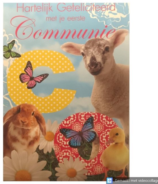 5 Luxe 3 delige Uitklap Communie Wenskaarten - Kaart Wens Kaart ...