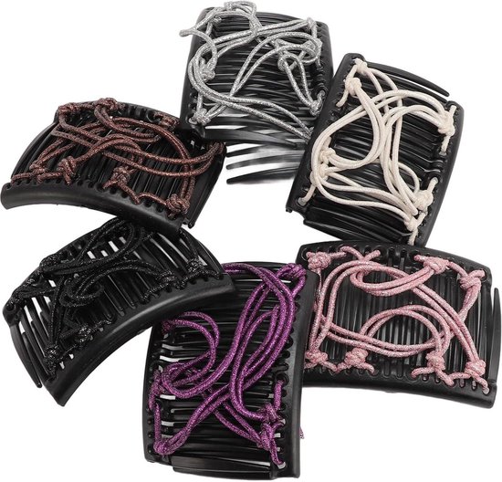 Magic Hair Clip Adjustable Elastic Combs - Double Elastic Styling Comb ...