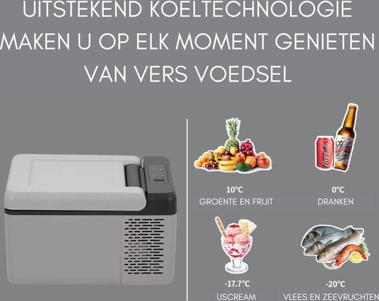 Luxe Compressor Koelbox – Draagbare Hybride – Mini Koelkast met Eco Modus – Voor... | bol